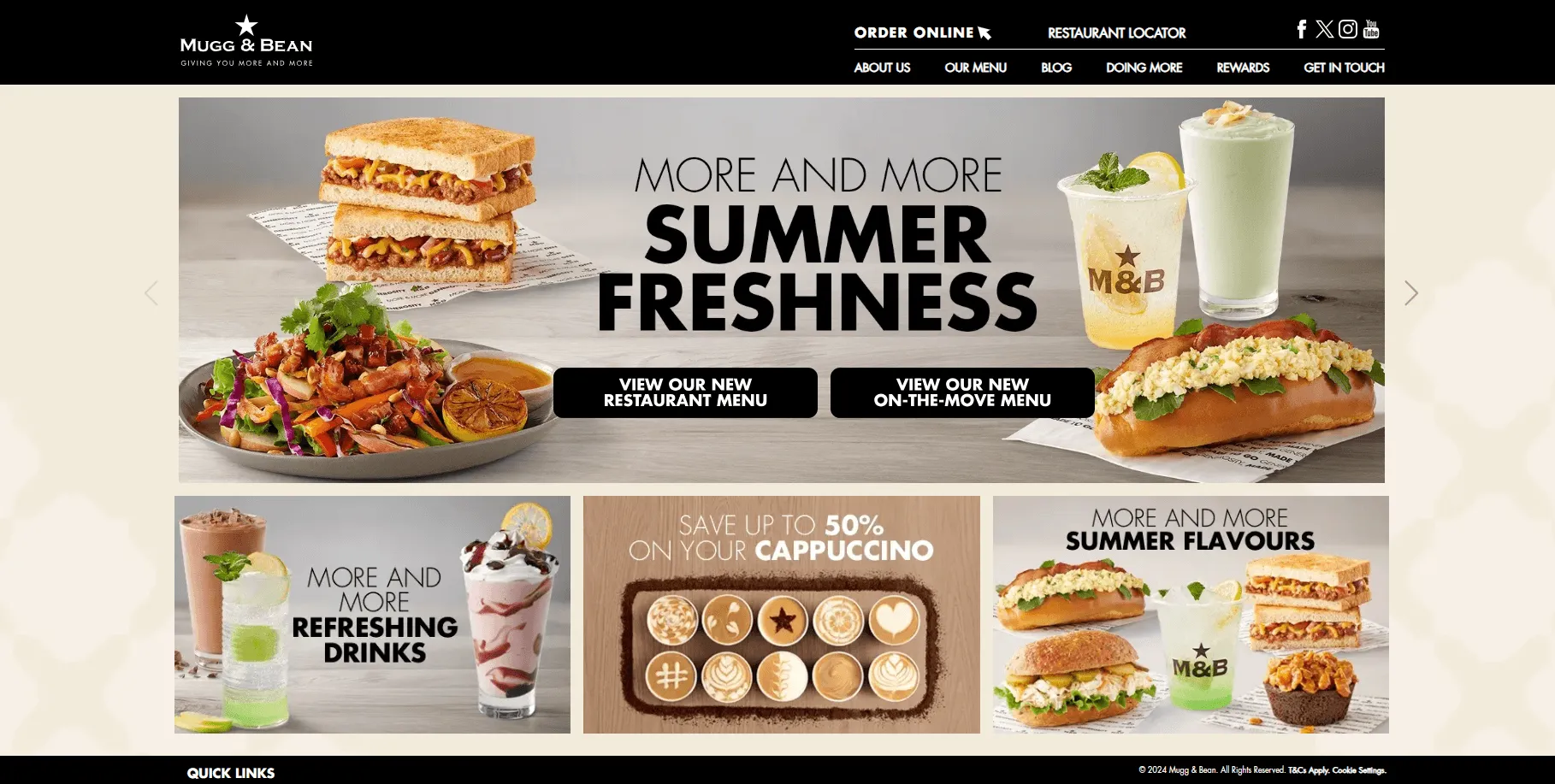 Mugg & Bean Coffee, Breakfasts & Lunch | South Africa